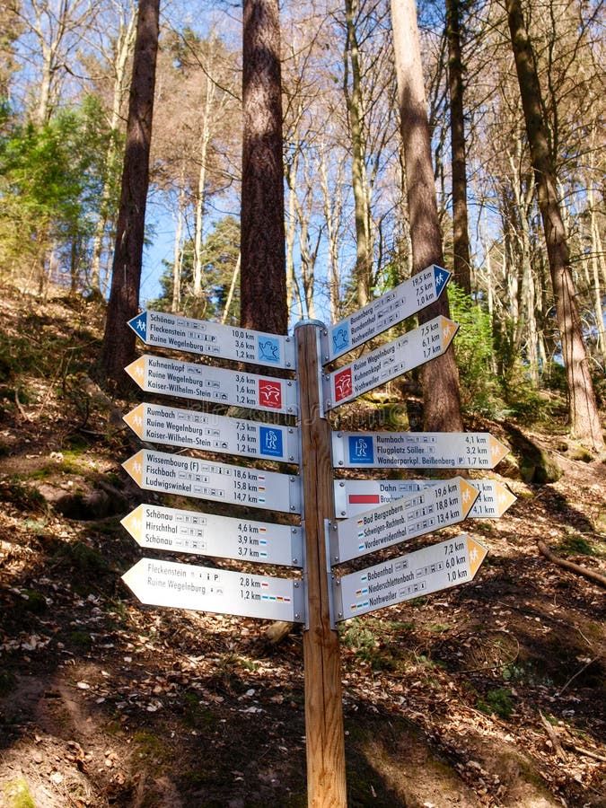 Information Tables and Trail Markers Editorial Image - Image of ...