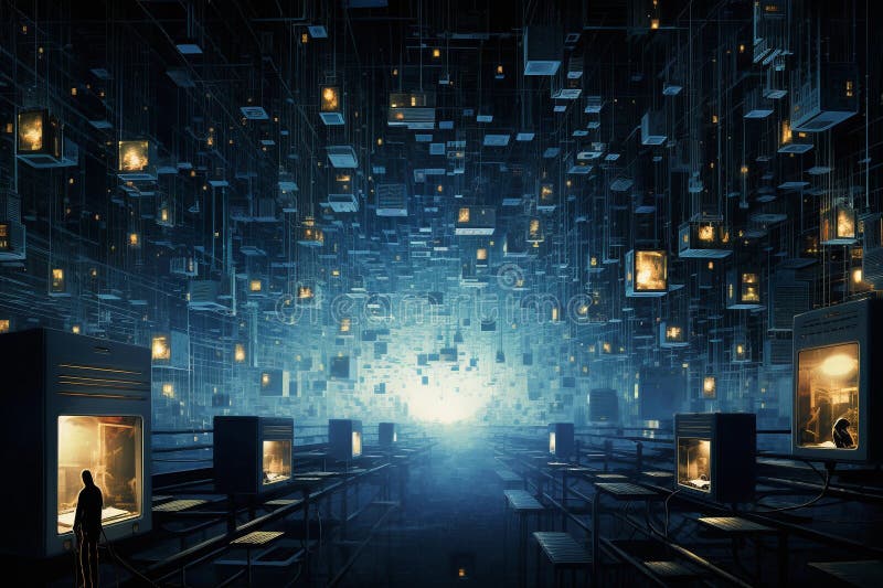 Information Technologies and Computerization of People S Lives Stock ...