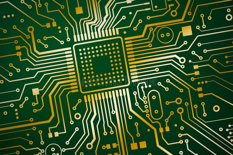 Microchip illustration stock image. Image of isolated - 11980535