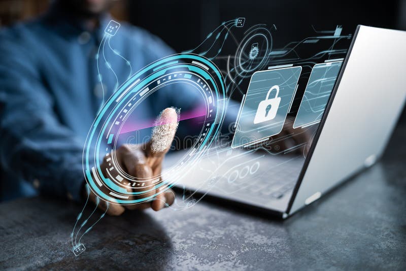 Information Technology Access Security. Business Network Stock Image ...