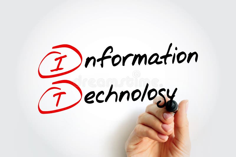 It - Information Technology, Acronym Business Concept Stock Image ...