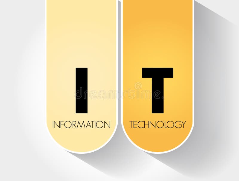 It - Information Technology Acronym, Concept on Blackboard Stock Photo ...