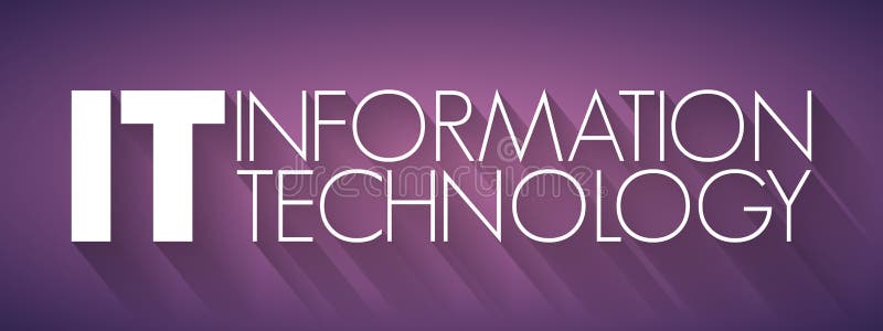 It - Information Technology Acronym, Concept on Blackboard Stock Photo ...