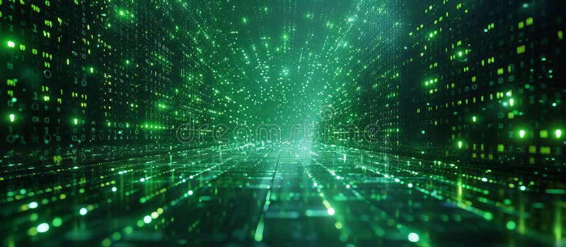 An Information Technology Background about it, Abstract, Green Color ...