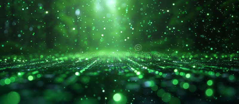 An Information Technology Background about it, Abstract, Green Color ...