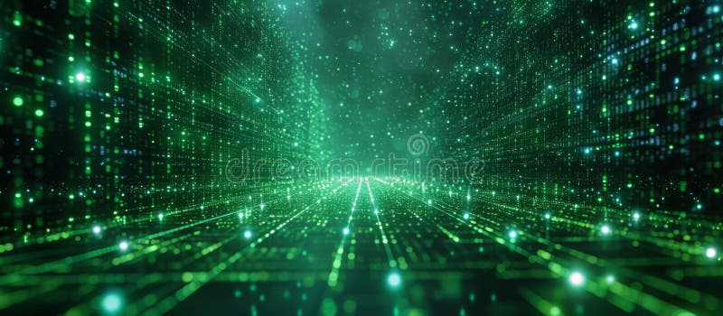 An Information Technology Background about it, Abstract, Green Color ...
