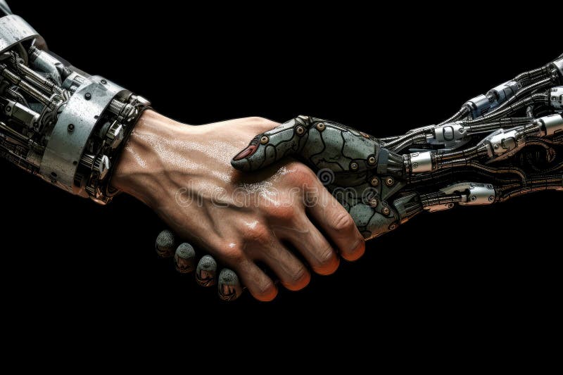 Virtual Handshake - Internet Business Concept Stock Image - Image of ...