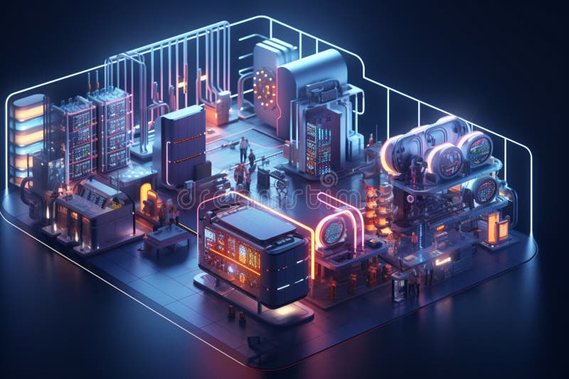 Information Technology Center, with Intricate Details Capturing the ...