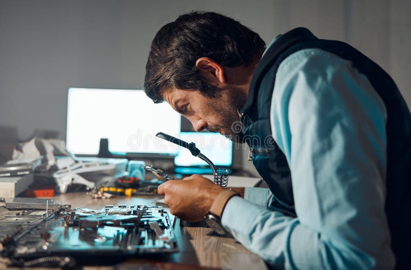 Information Technology, Circuit Board or Man Fixing Motherboard ... Information Technology, Circuit Board or Man Fixing Motherboard ...