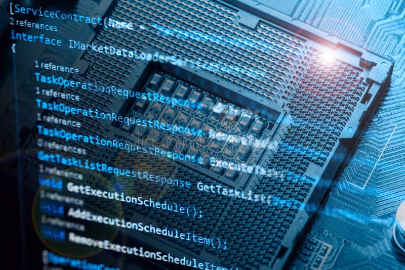Information Technology Concept Coding Programmer Language Script Text