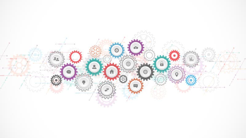 Process Cogs Infographic Stock Illustrations – 107 Process Cogs ...