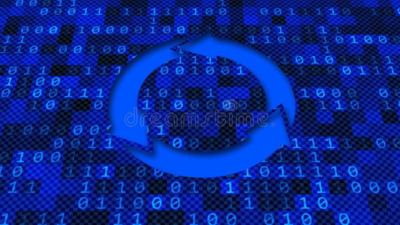 Information Technology Concept - UPDATE Sign Cut Out of Binary Code ...
