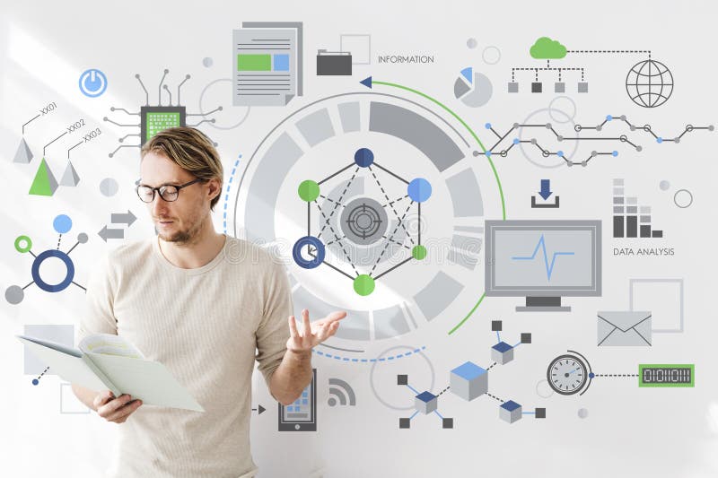 Technology Connection Concept Stock Illustration - Illustration of ...
