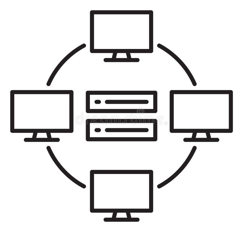 Information Technology Data Center Vector Icon Illustration Stock ...