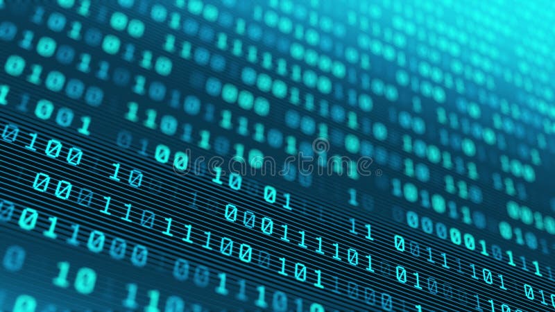 Digital Information Technology Binary World Concept Computer Generated Background Stock Image ...