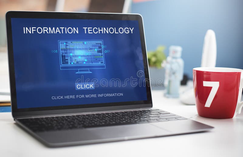 Information Technology Digital Data Electronic Concept Stock Image ...
