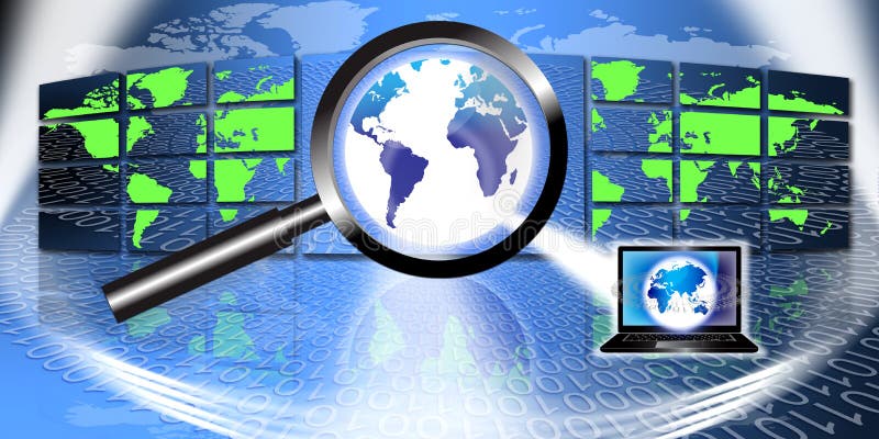 Secure Global Information Technology Key Stock Illustration ...