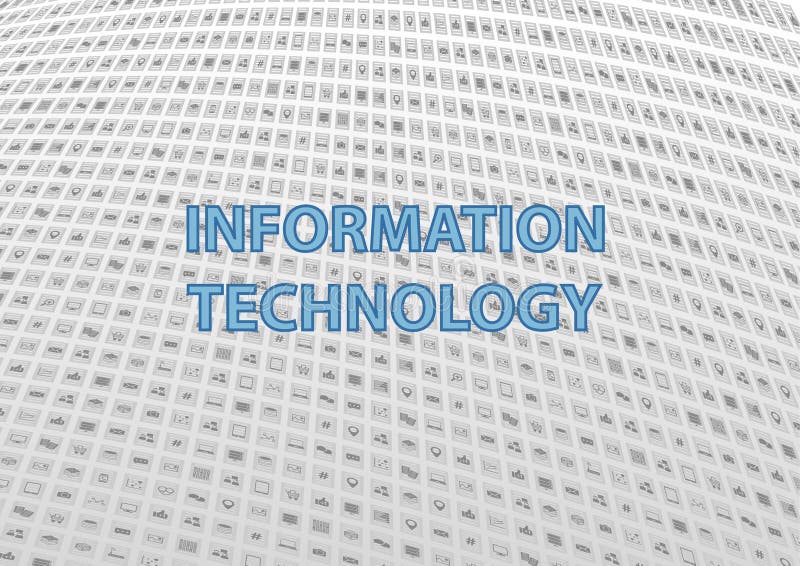 Big Data Volume Concept Illustration. Information Age with Large Data ...