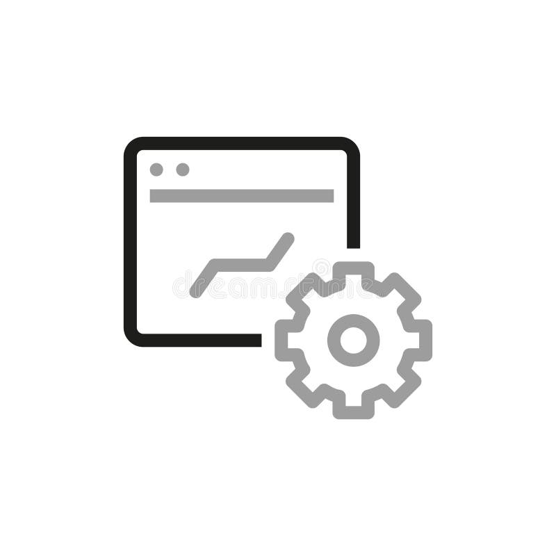 Information Technology Line Icons. UI Icon in a Flat Design. Thin ...