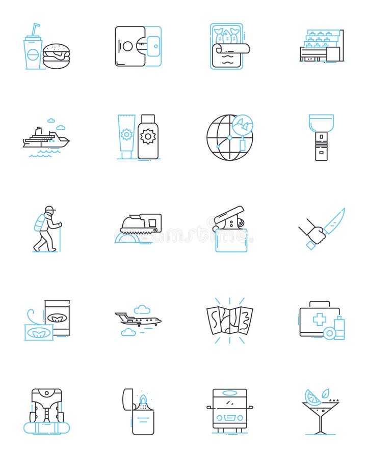 Cloud Programming Icons, Signs, Outline Symbols, Concept Linear ...