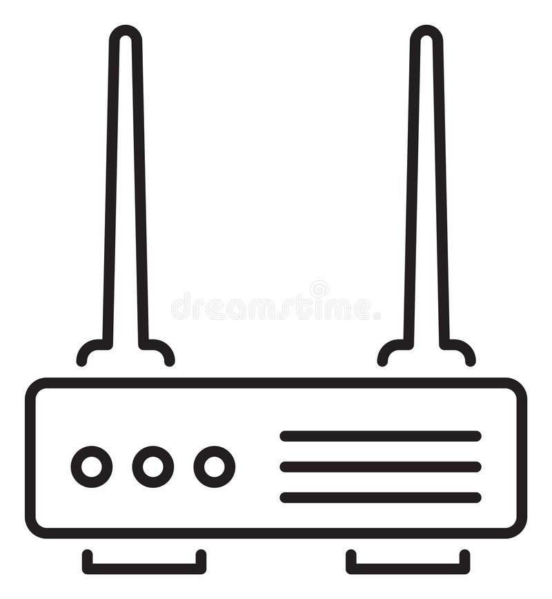 Information Technology Router Vector Icon Illustration Stock Vector ...