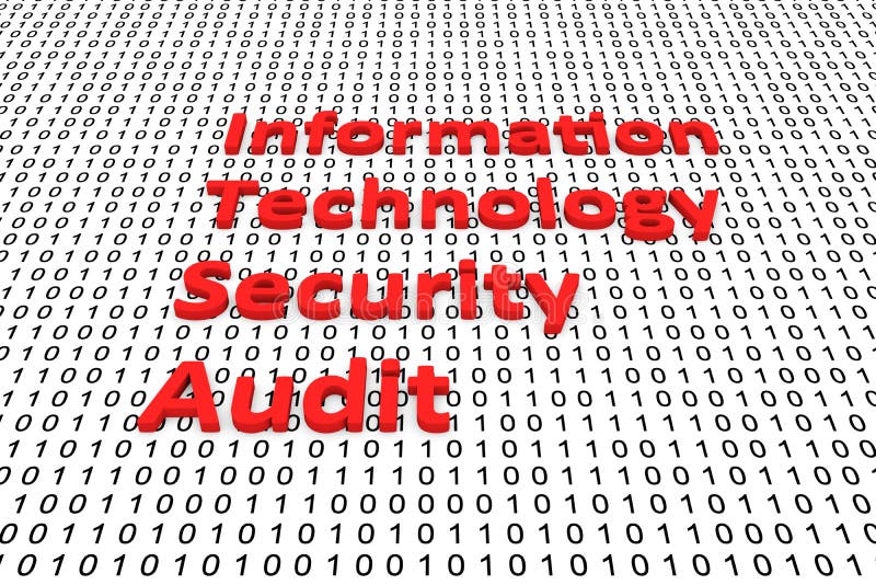 Information Technology Security Audit Stock Illustration - Illustration ...