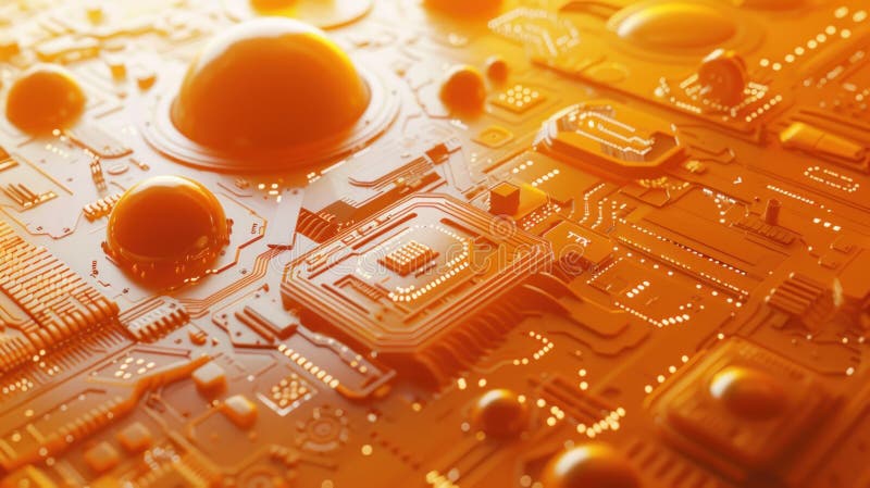 Information Technology in Space Concept Minimalistic 3D Render ...