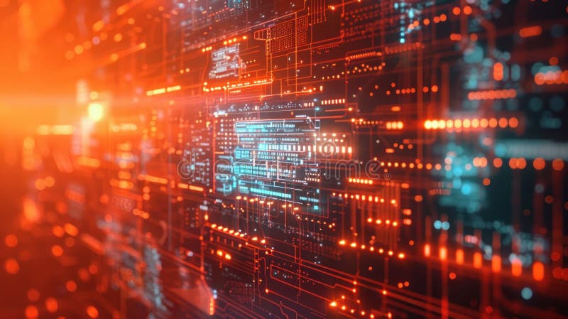 Information Technology in Space Concept Minimalistic 3D Render ...