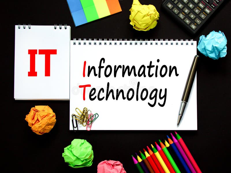 It Information Technology Symbol. Concept Words it Information ...