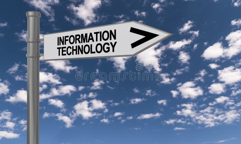 Information Technology Traffic Sign Stock Illustration - Illustration ...