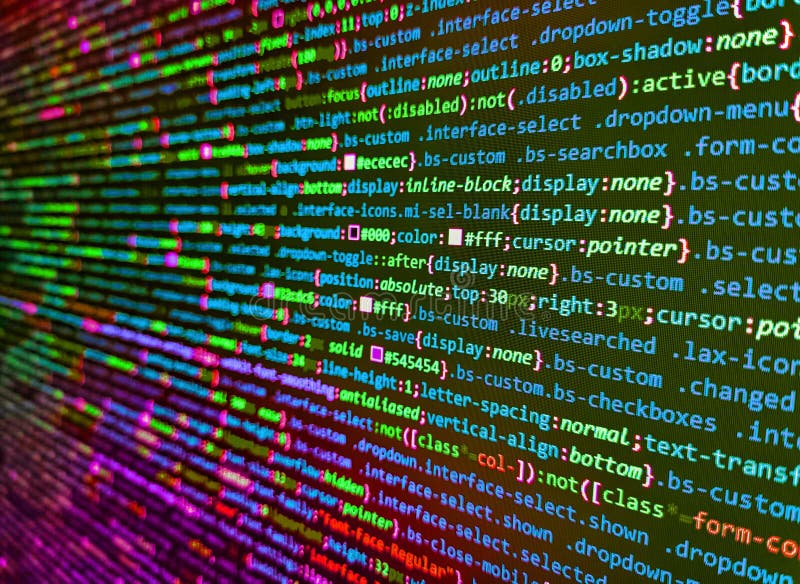 Information Technology Website Coding Standards For Web Design Programming Code Screen Of