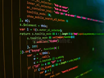 Information Technology Website Coding Standards for Web Design. Software Developer Programming ...