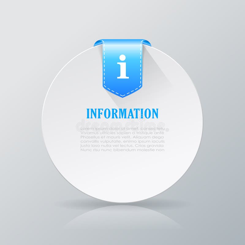 Information text card stock vector. Illustration of decorative - 78373519