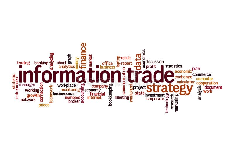 Information Trade Word Cloud Concept Stock Illustration - Illustration ...