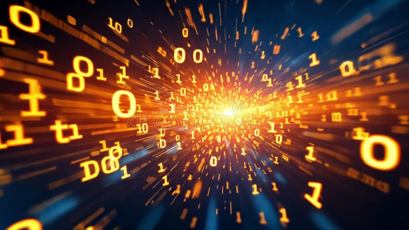 Data Binary 01 Particle Time Travel Stock Footage - Video of processing, network: 371883430
