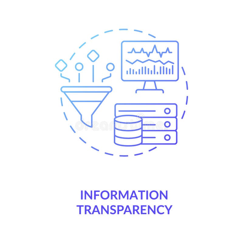 Information Transparency Concept Icon Stock Vector - Illustration of ...