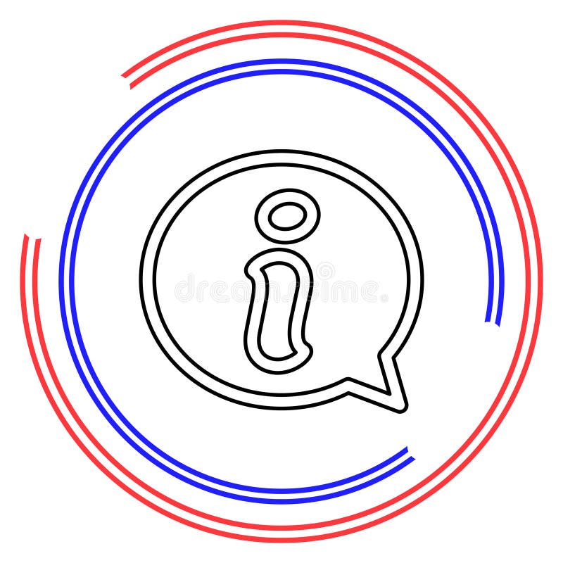 Information vector icon stock illustration. Illustration of inform ...