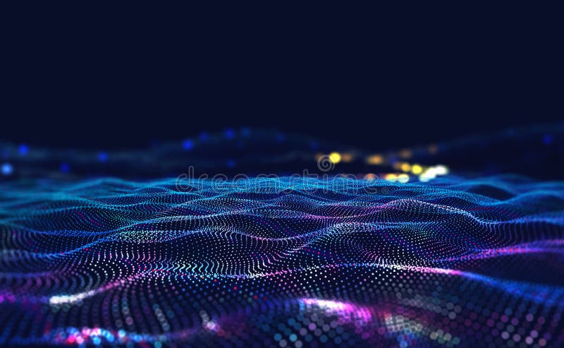 Information Waves, Analytics Data, Field of Successive Points, Data ...