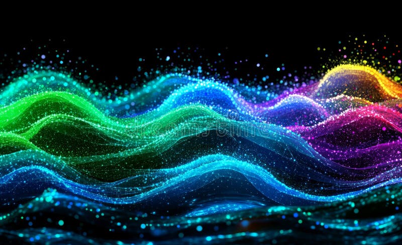 Information Waves, Analytics Data, Field of Successive Points, Data ...