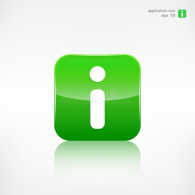 Information Web Icon. Application Button. Stock Vector - Illustration ...