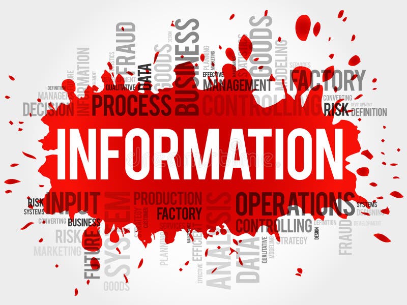 Information word cloud stock illustration. Illustration of ...