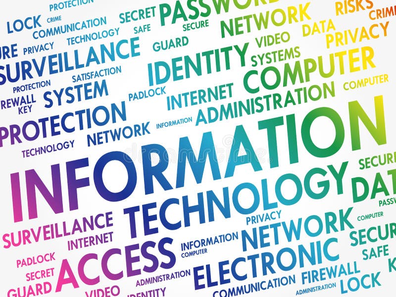INFORMATION Word Cloud Concept Stock Illustration - Illustration of ...