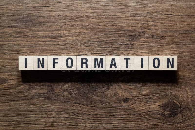 Information - Word Concept on Building Blocks, Text Stock Illustration ...