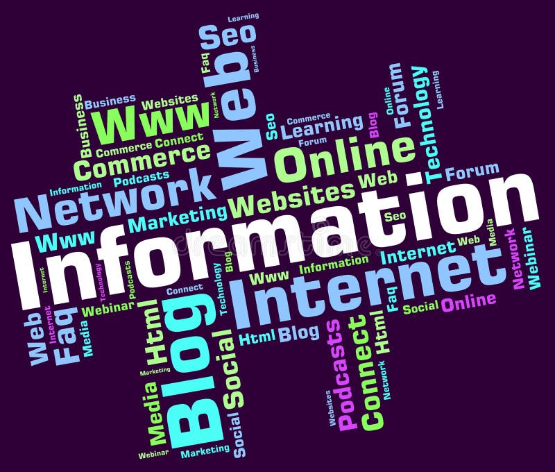 Information Word Represents Support Advisor and Text Stock Illustration ...