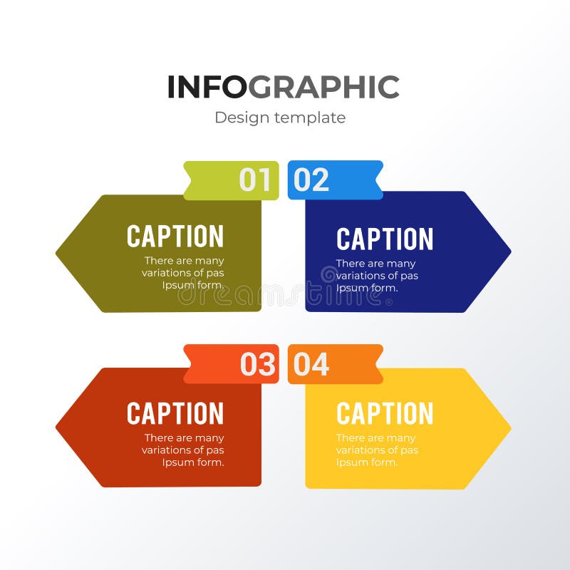 Informational Arrows Infographic Template Design. Business Concept ...
