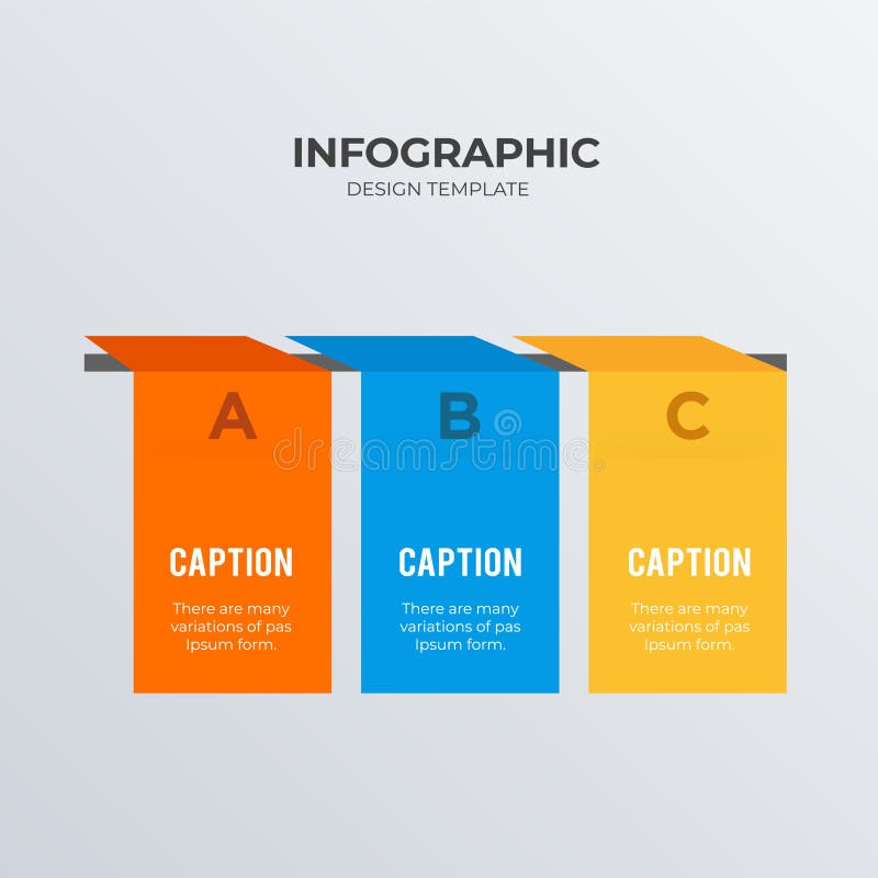 Informational 3D Infographic Template Design. Business Concept ...