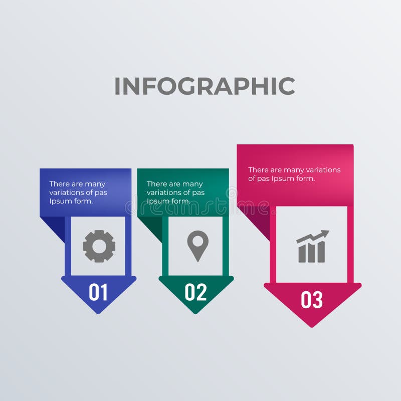 Informational Infographic Template Design with Icons. Business Concept ...