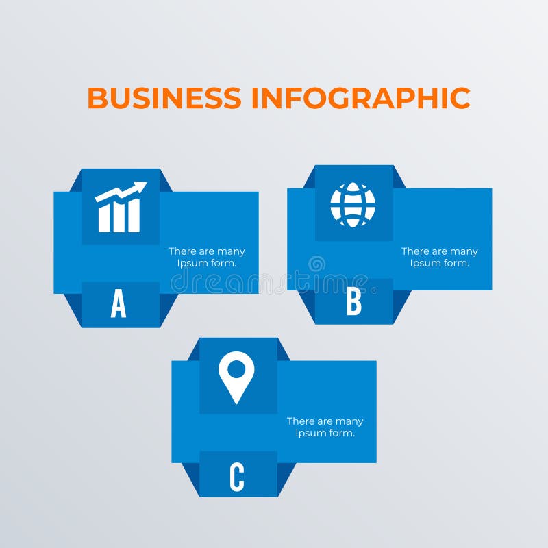 Informational Infographic Template Design with Icons. Business Concept ...
