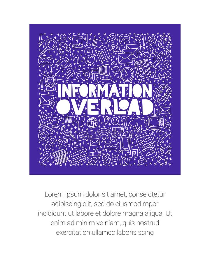 Informational Overload Illustration Stock Vector - Illustration of ...