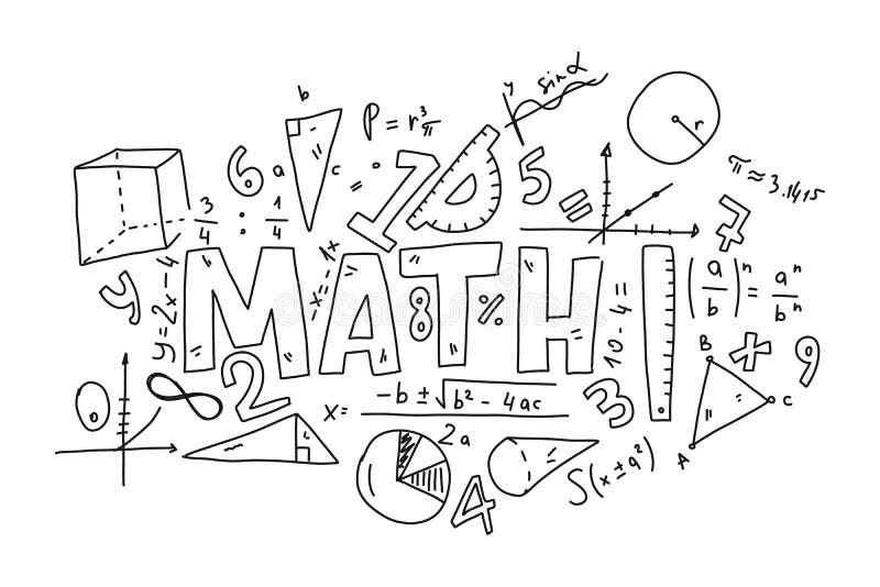 Informational Poster Set Doodle Inscription Math. Stock Vector ... Informational Poster Set Doodle Inscription Math. Stock Vector ...